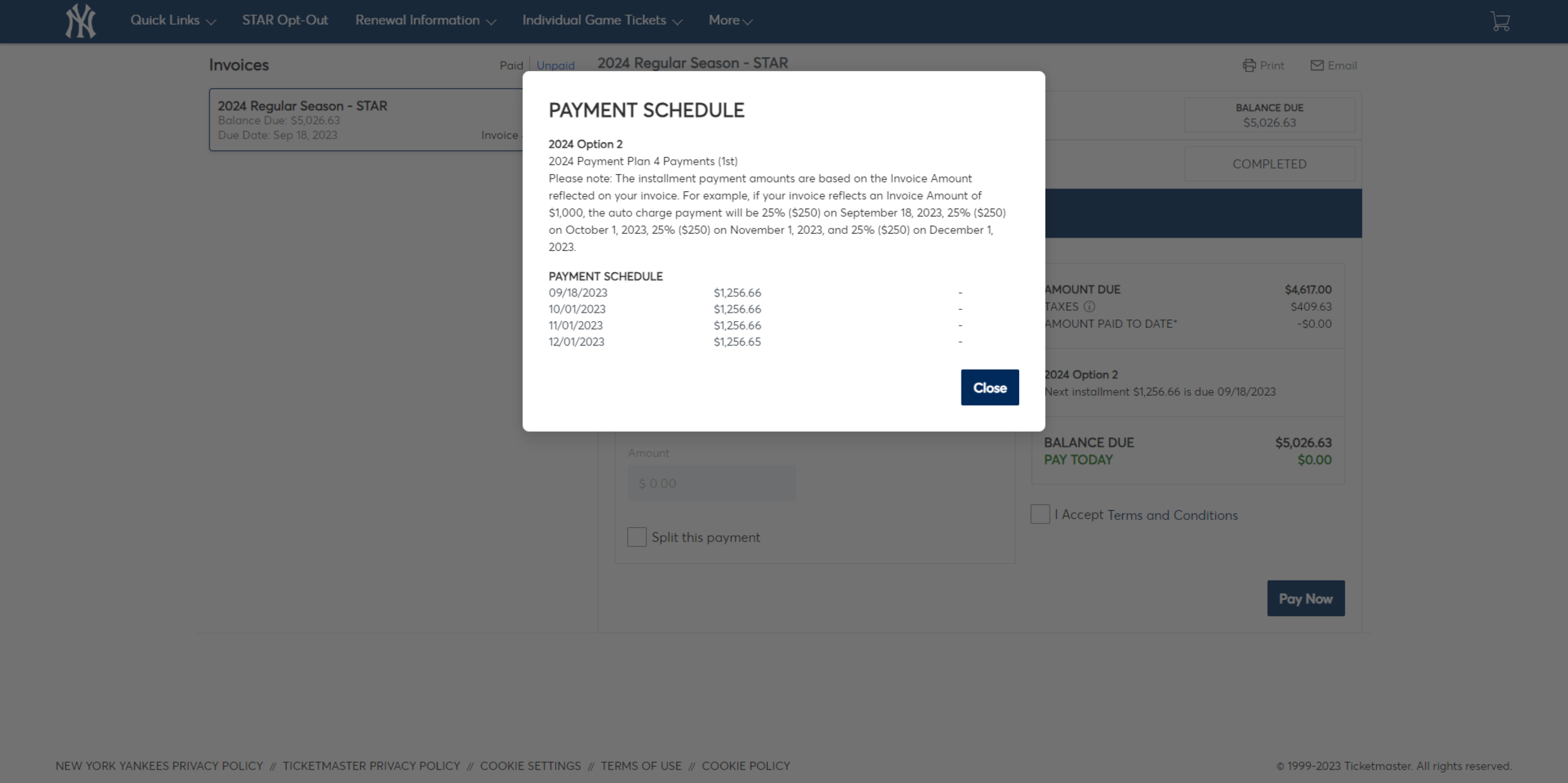 Invoice Payment Process | New York Yankees