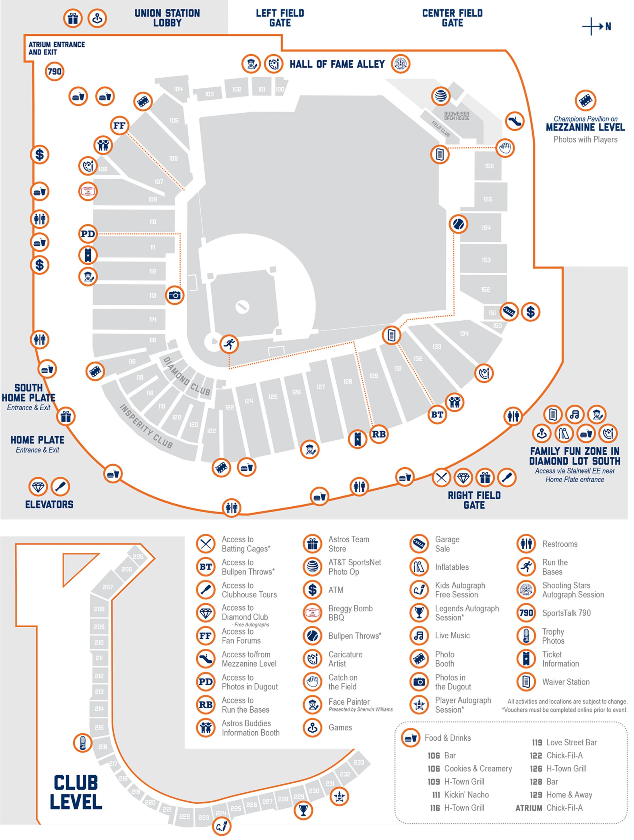 2022 Houston Astros FanFest | Activity Map | Houston Astros