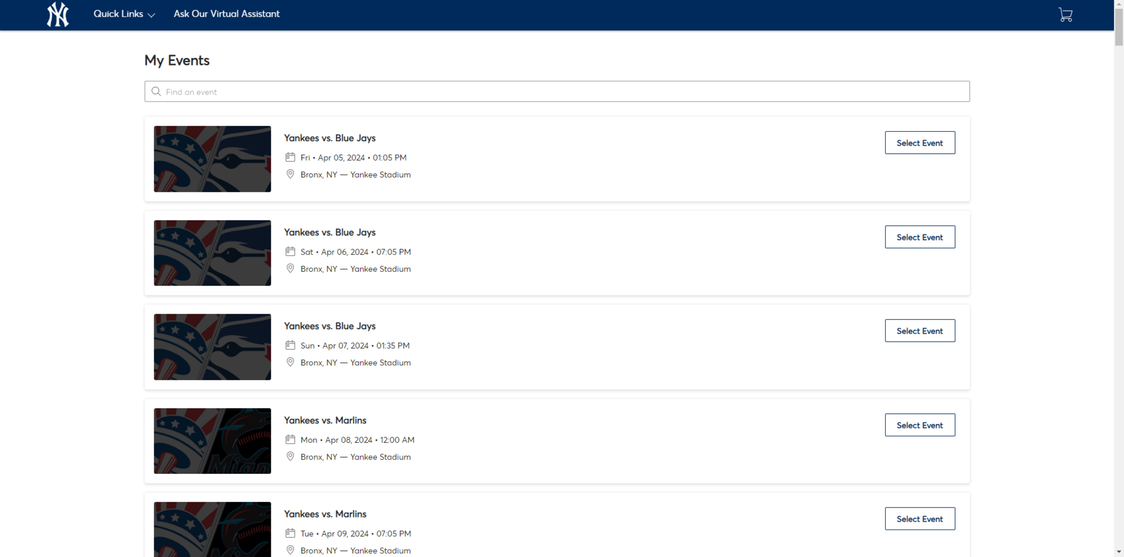 Future Game Ticket Exchange Program Process | New York Yankees