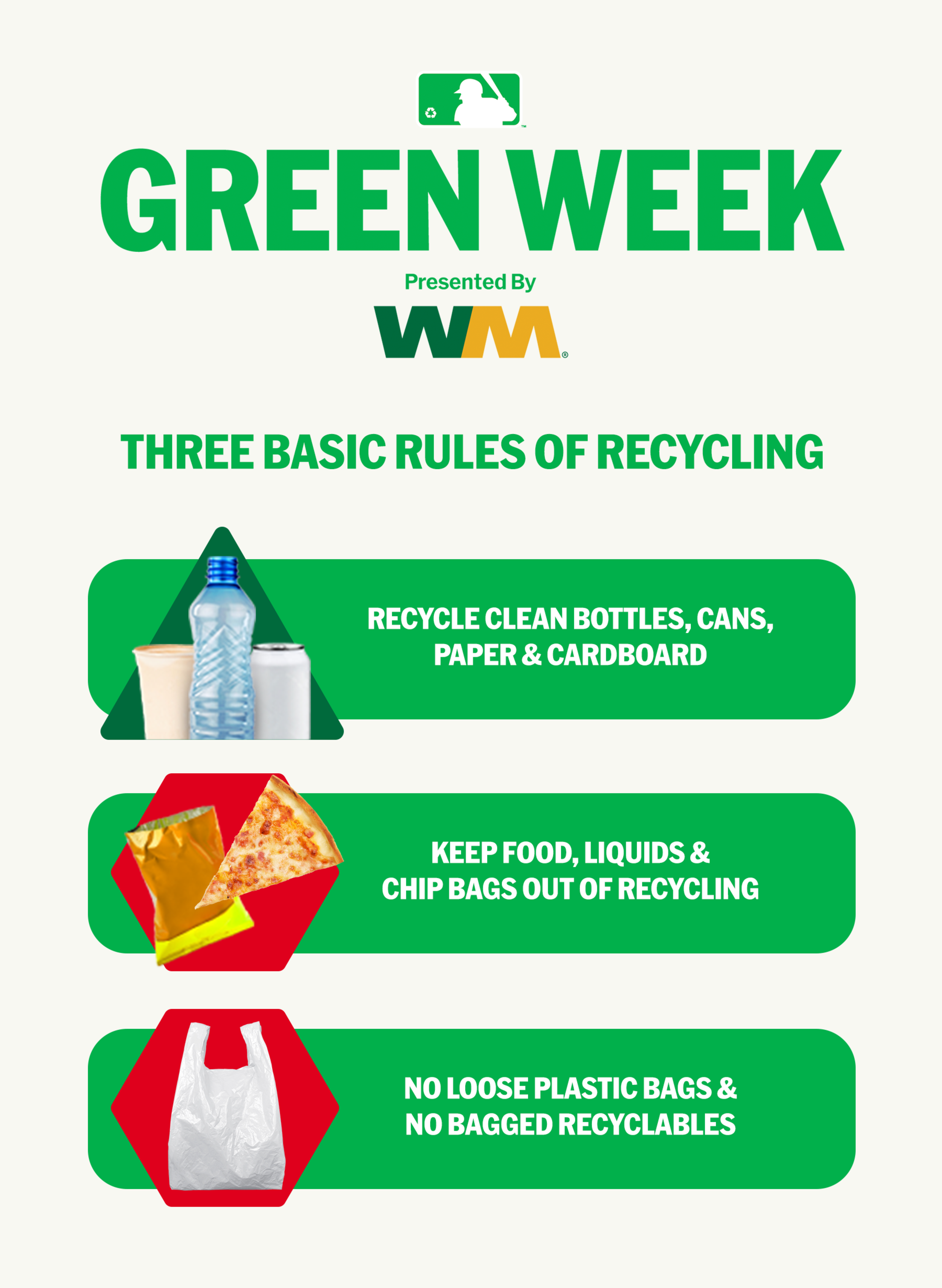 MLB Green Week - Three Basic Rules of Recycling | MLB.com