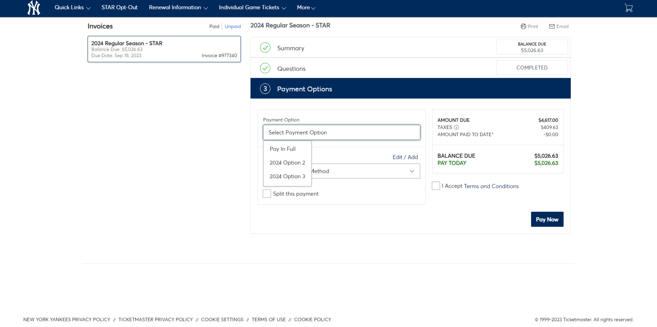 Invoice Payment Process | New York Yankees