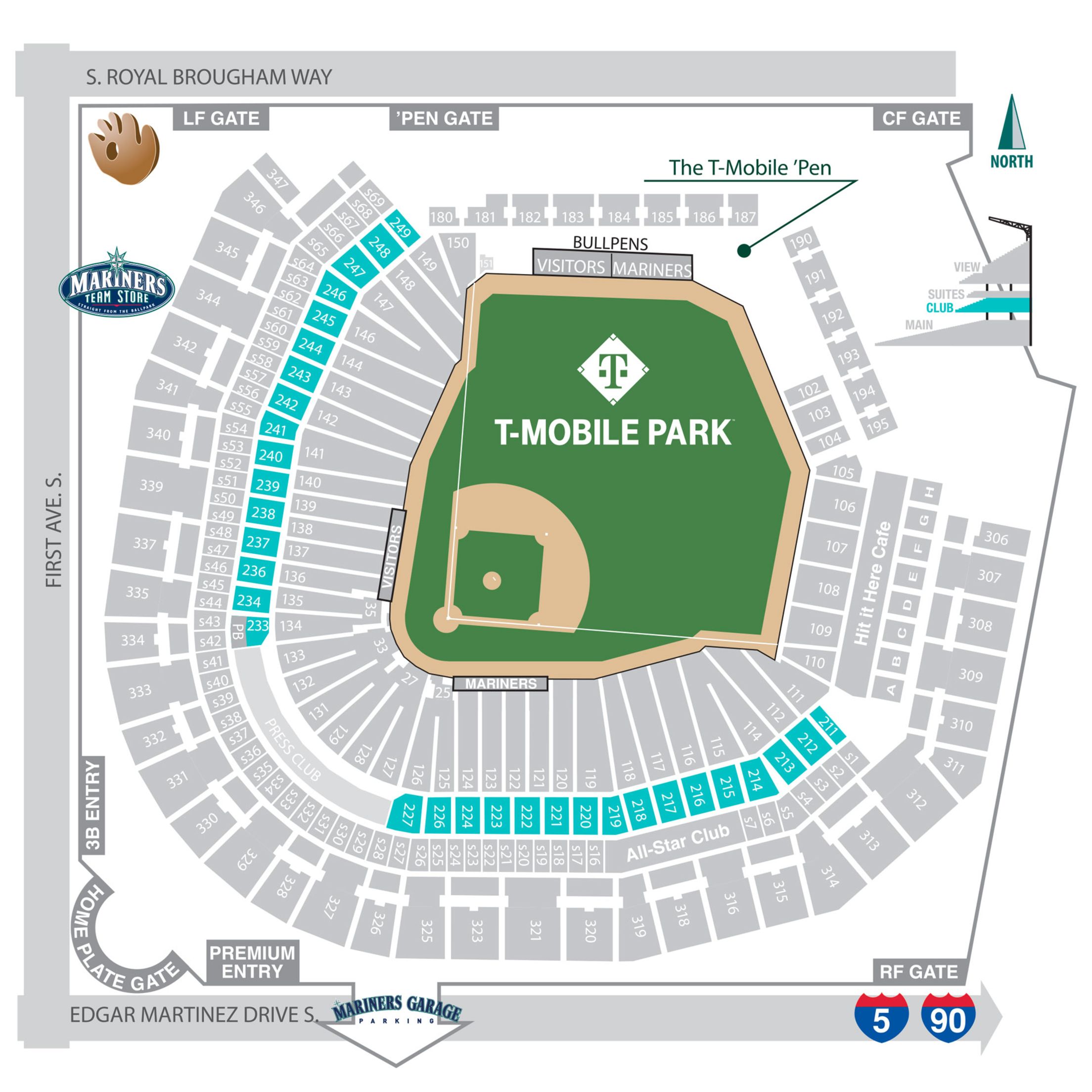 Mariners | Premium | Terrace Club | Seattle Mariners