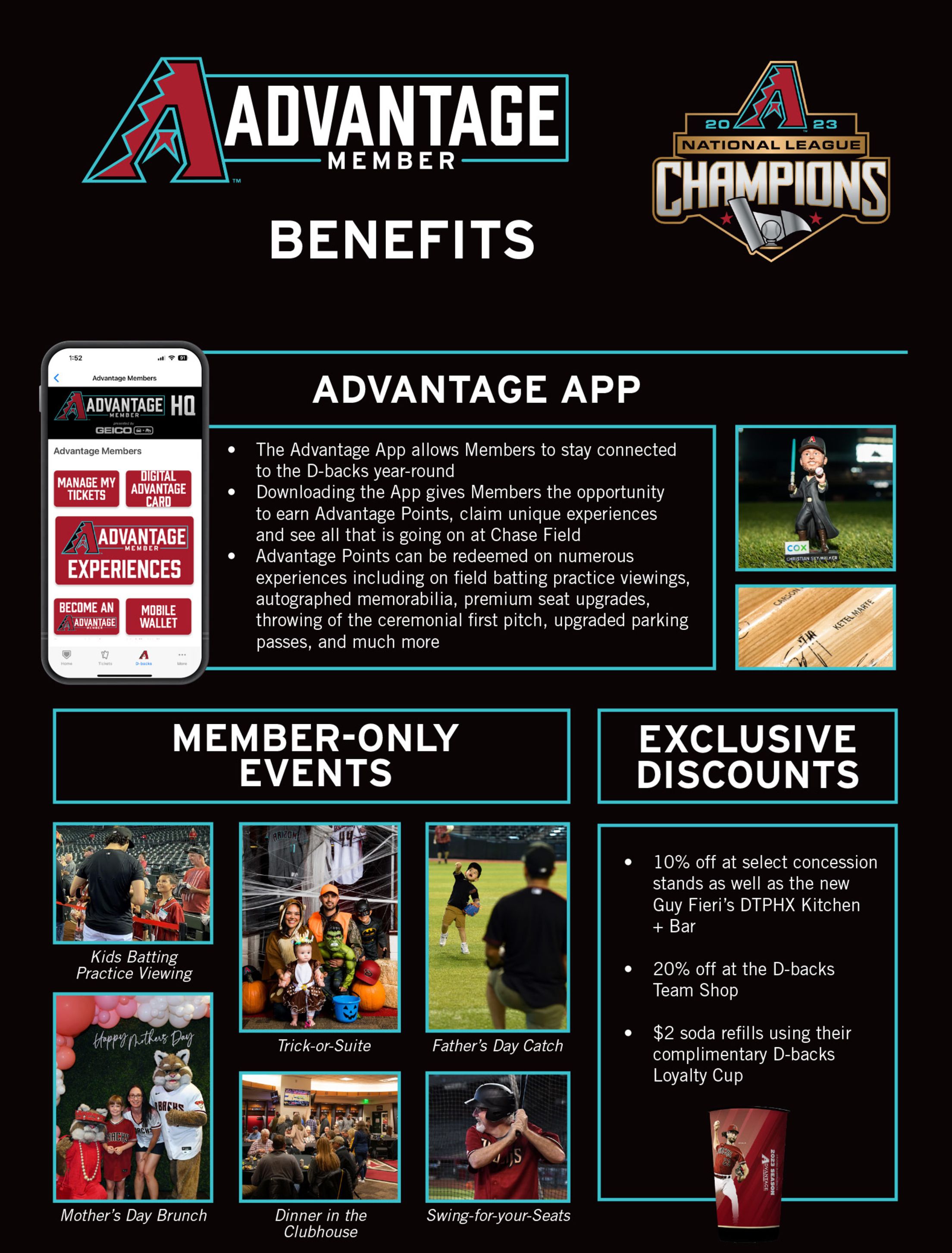 Advantage Member Benefits | Arizona Diamondbacks