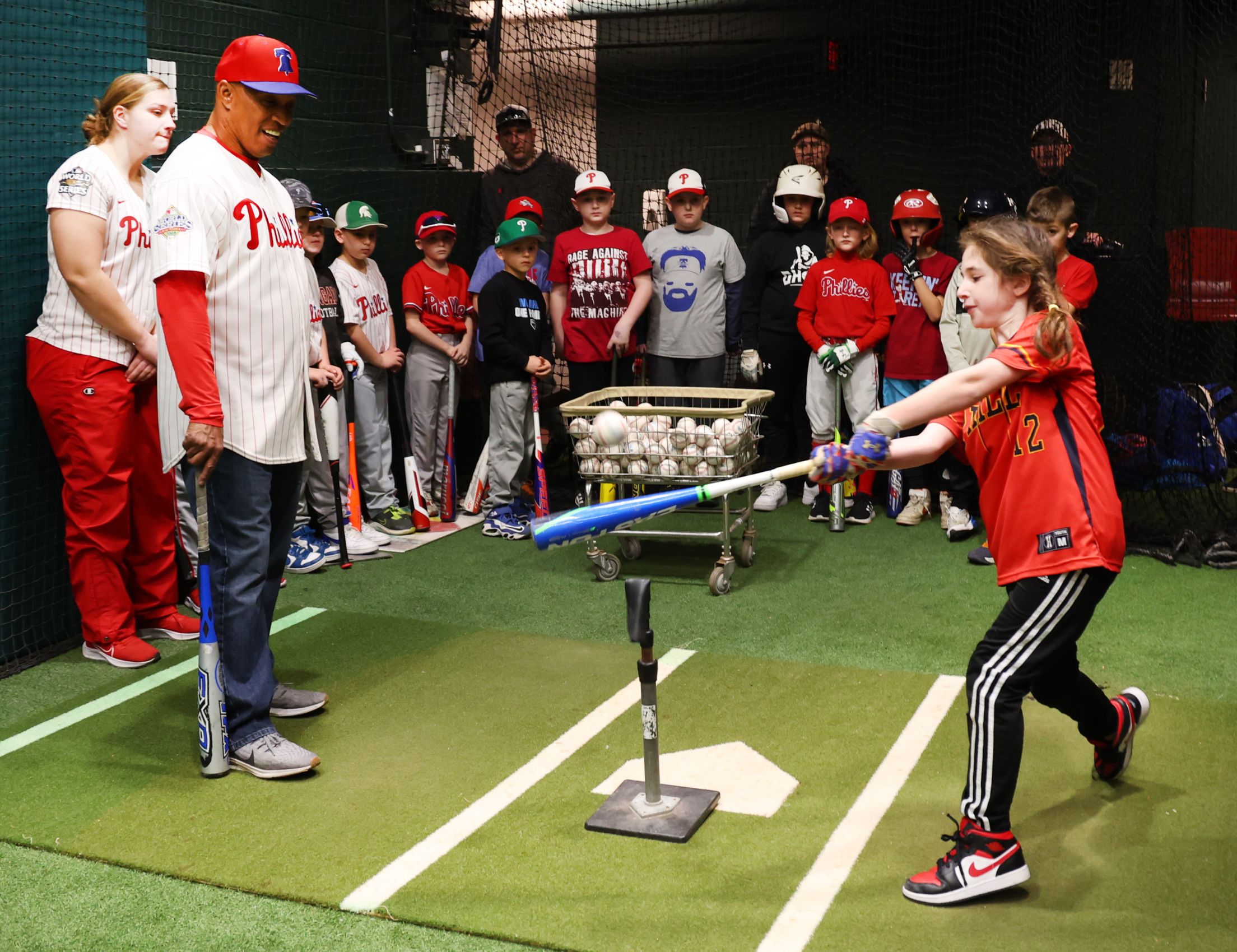 Phillies Winter Tour: Thompson and Guthrie Host Clinic for RBI Baseball ...