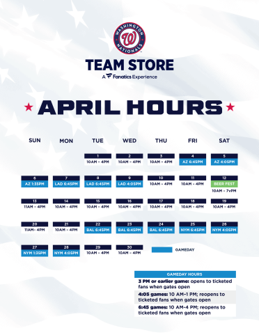 Nationals Team Store | Washington Nationals