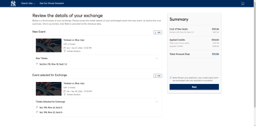 Future Game Ticket Exchange Program Process | New York Yankees