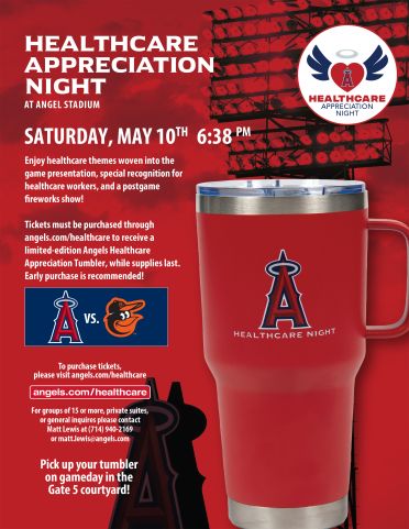 Healthcare Appreciation Night Ticket Offer | Los Angeles Angels