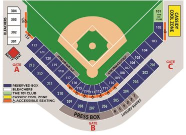 Seat Map Roger Dean Chevrolet Stadium Mlb