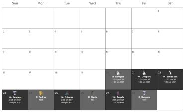 Spring Training Schedule | Sloan Park | Chicago Cubs