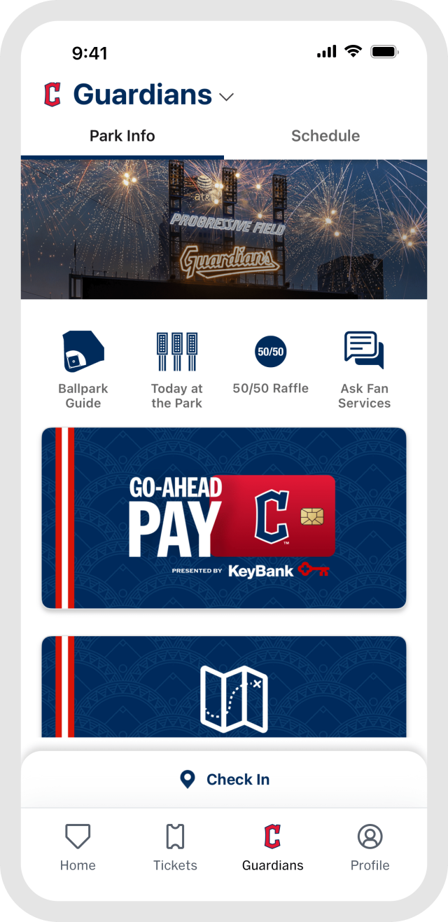 MLB Ballpark App | Cleveland Guardians