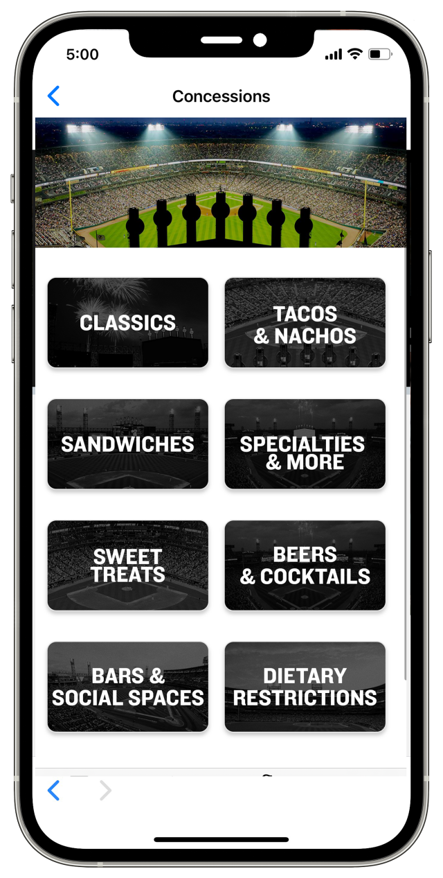 Rate Field Concessions | Chicago White Sox