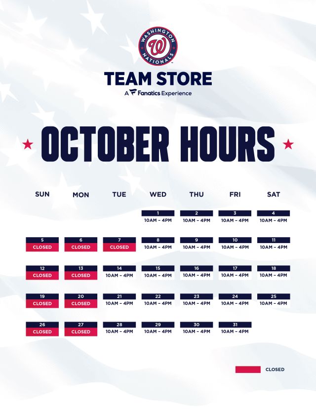 Nationals Team Store | Washington Nationals