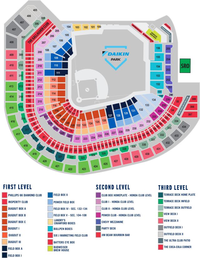 Daikin Park | Seating Map | Houston Astros