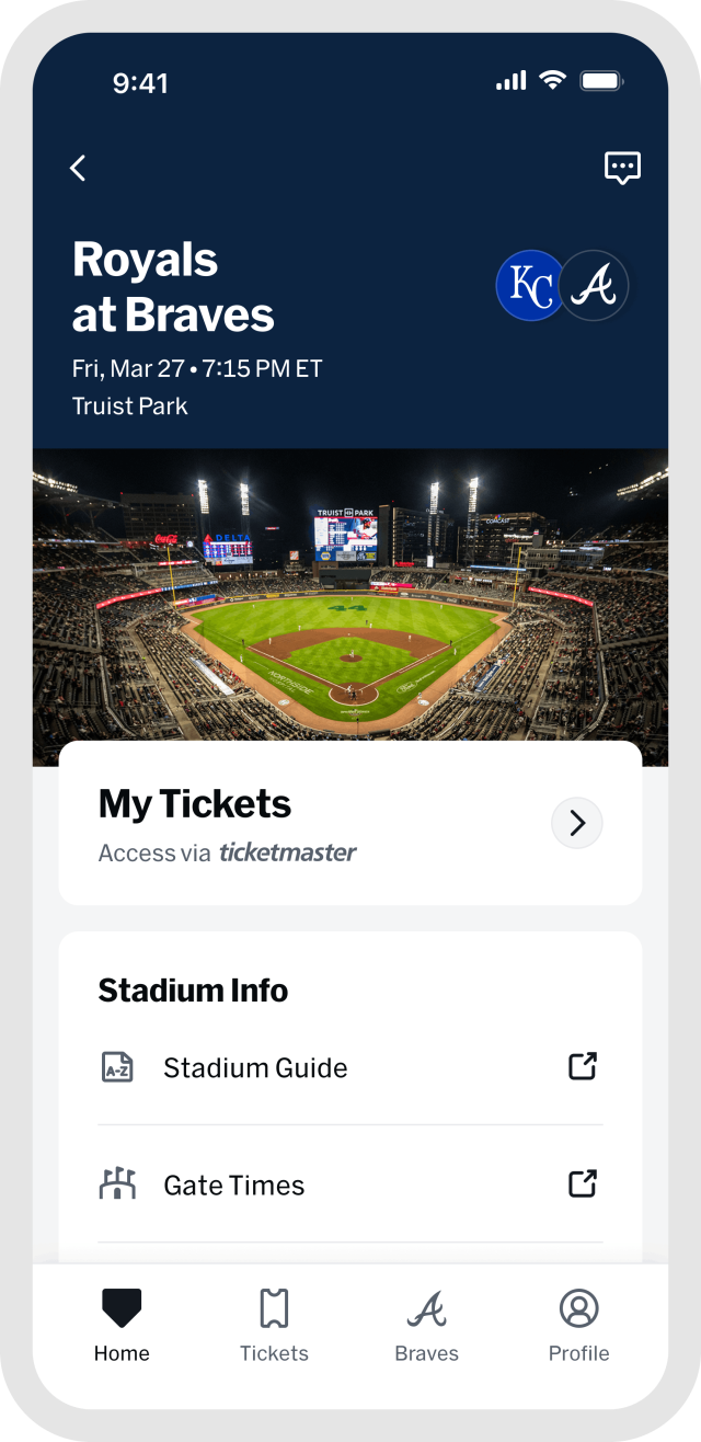 MLB Ballpark App | Atlanta Braves