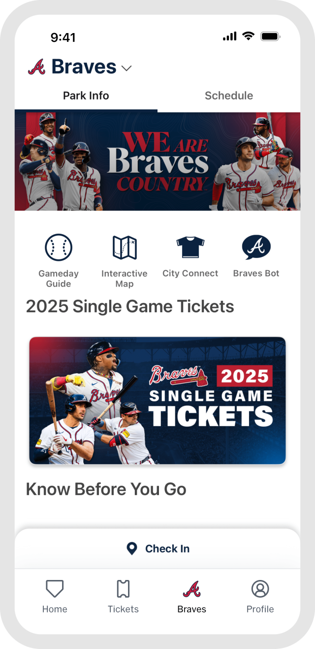 MLB Ballpark App | Atlanta Braves