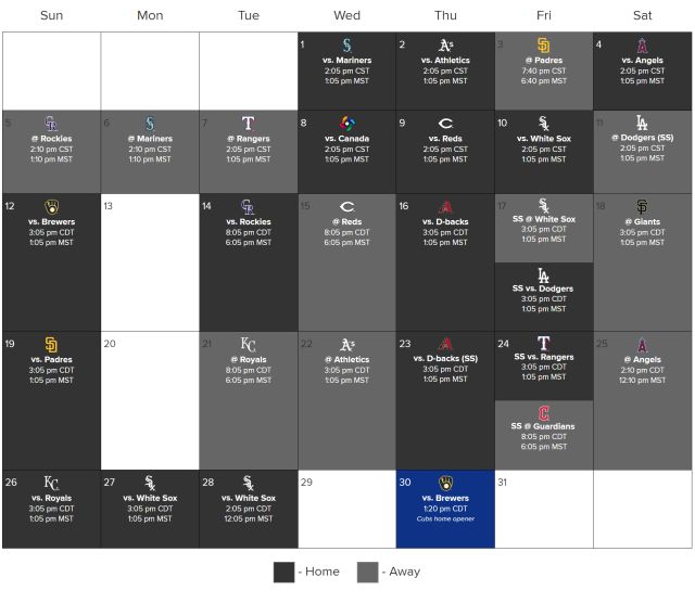 Spring Training Schedule | Sloan Park | Chicago Cubs