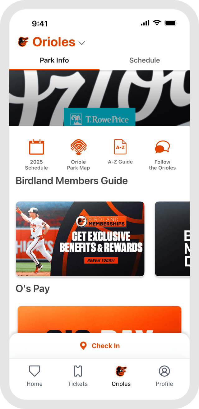 MLB Ballpark App | Baltimore Orioles
