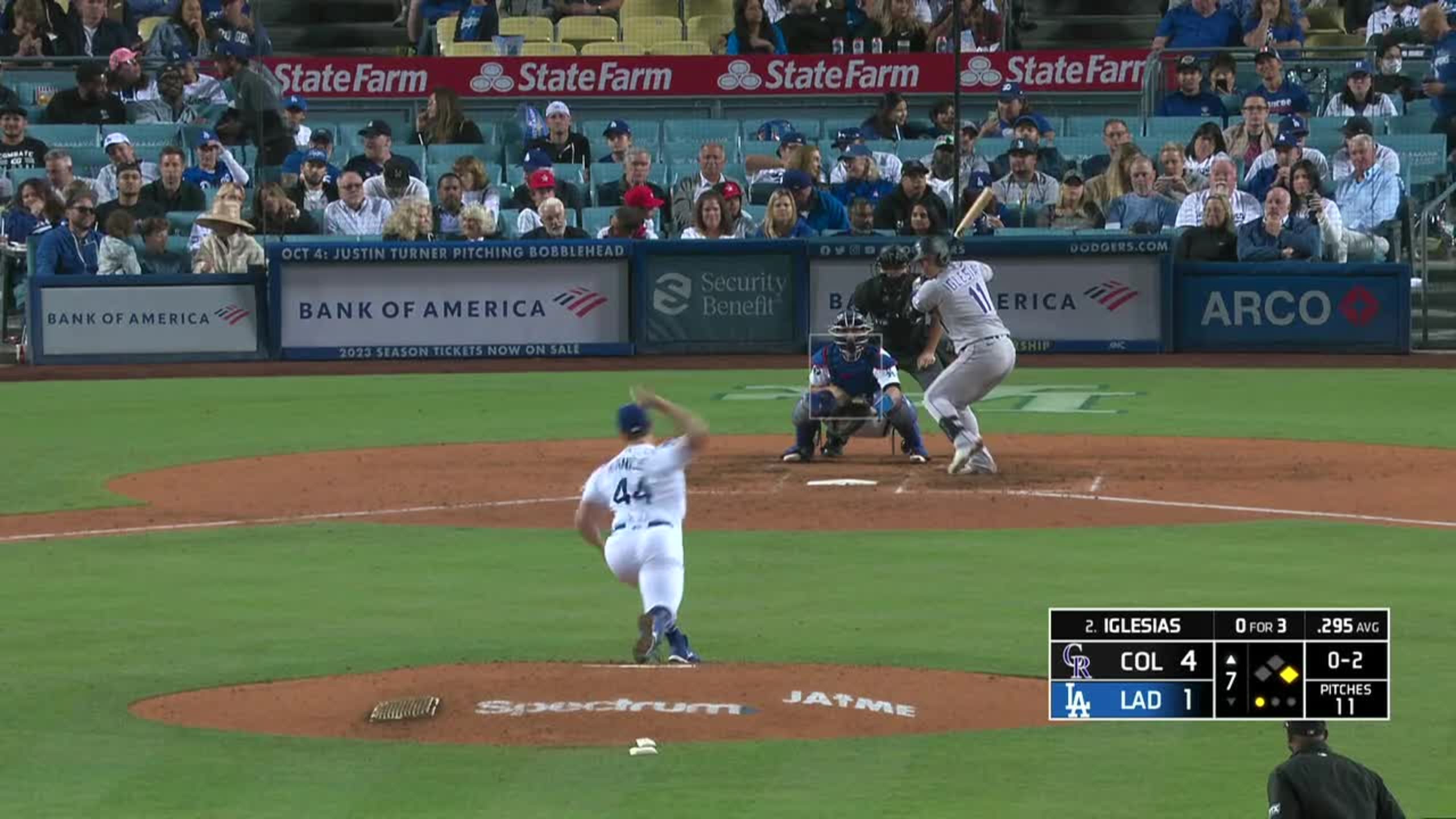 Jose Iglesias grounds into a double play, shortstop Trea Turner to ...