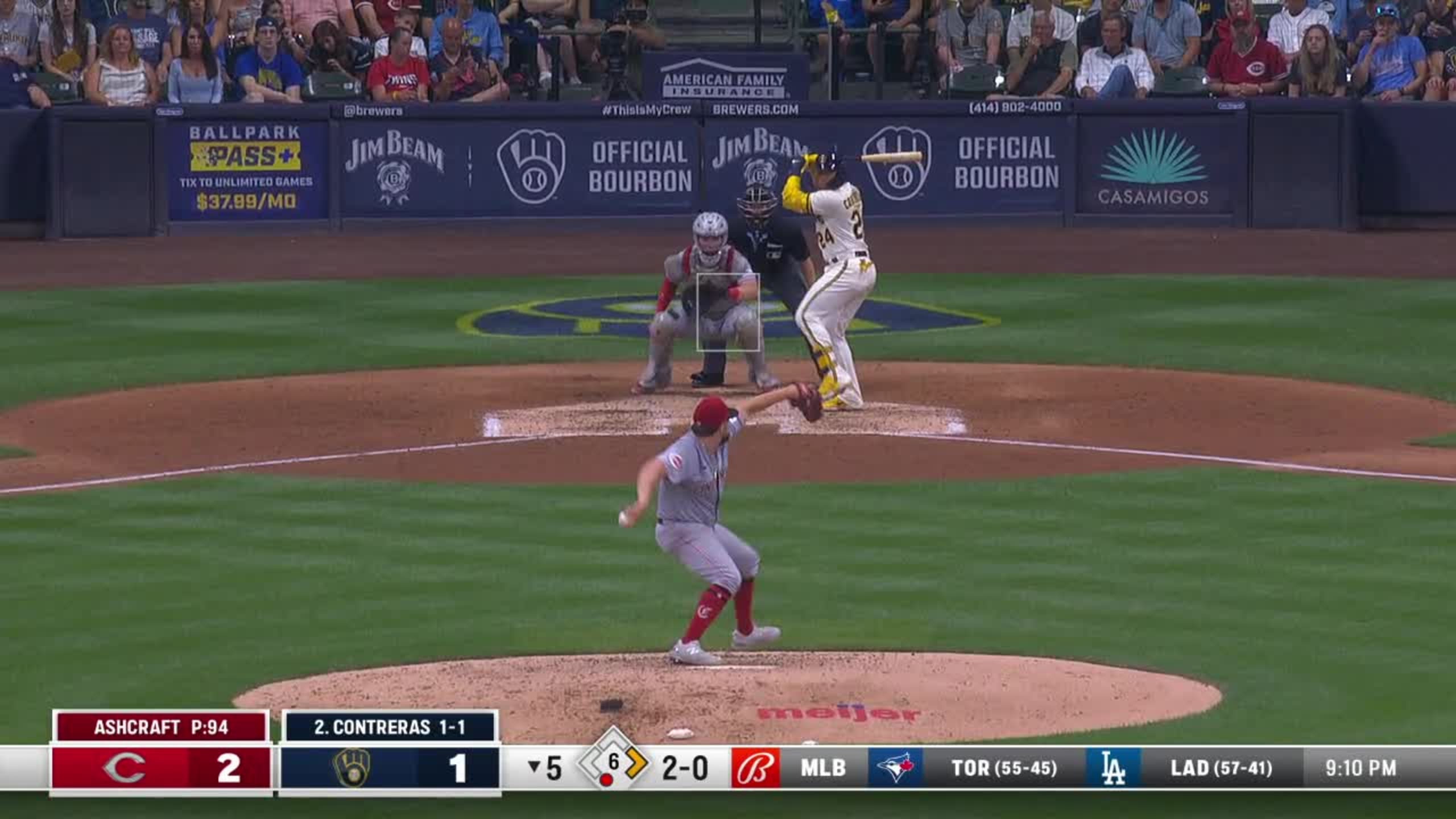 William Contreras grounds into a double play, shortstop Elly De La Cruz to second baseman Matt ...