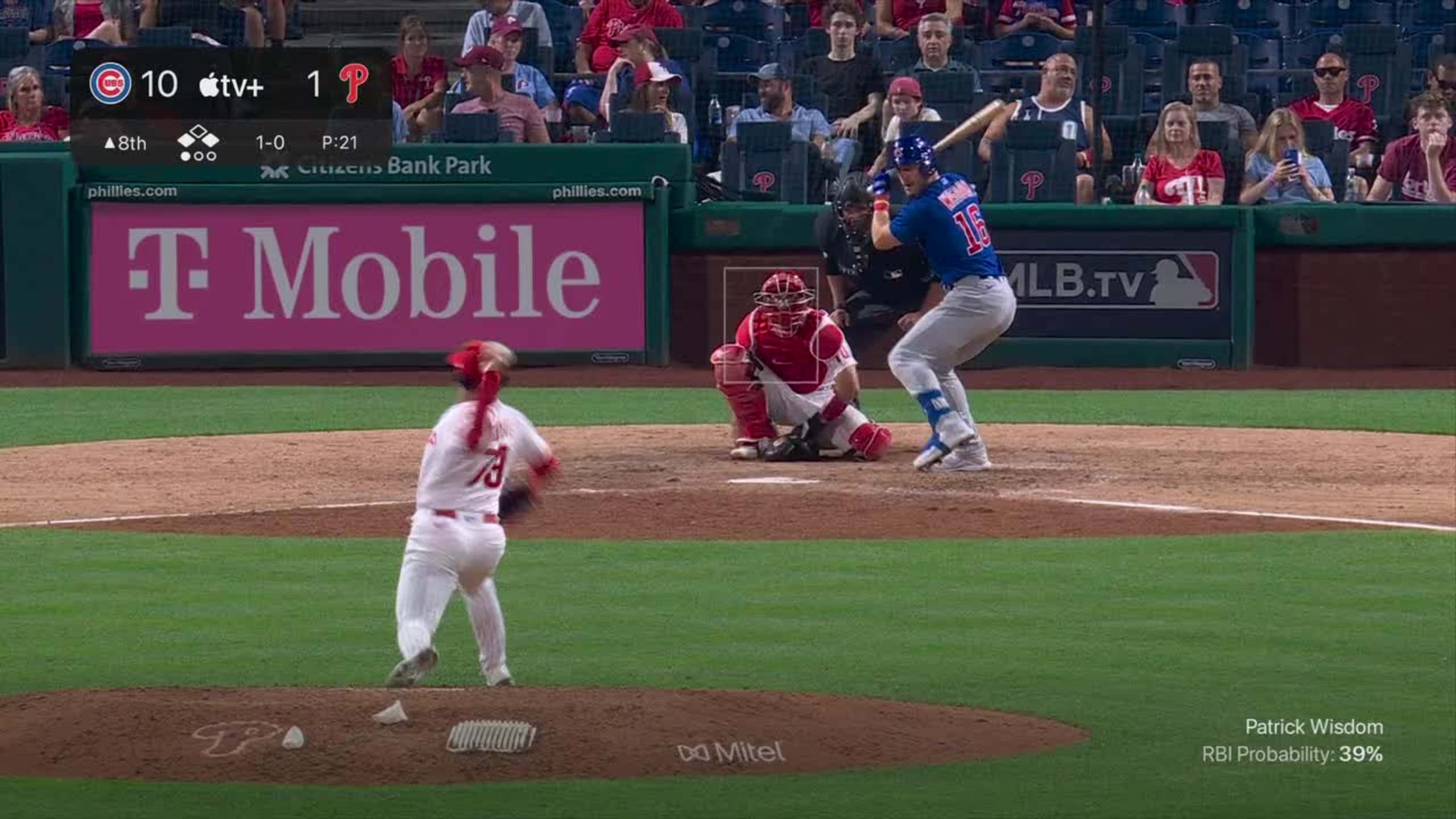 Patrick Wisdom grounds into a double play, shortstop Didi Gregorius to ...