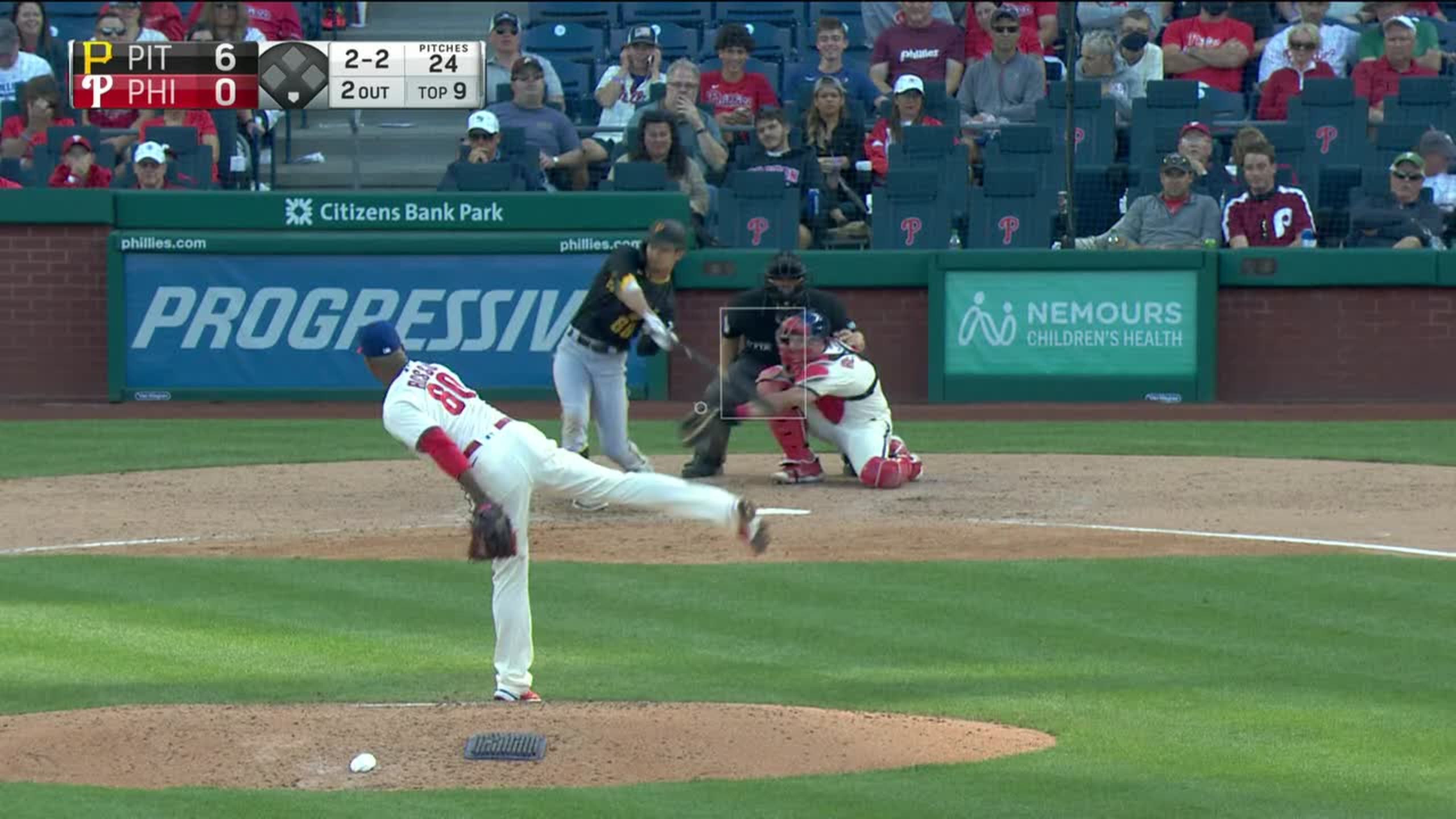 Hoy Park strikes out swinging.