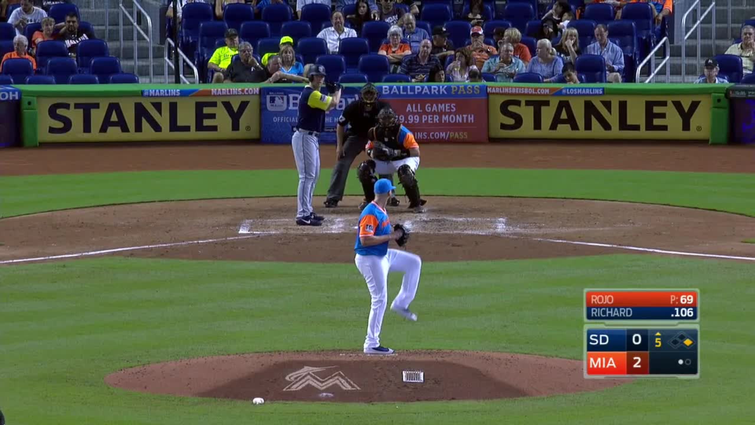 Clayton Richard homers (1) on a fly ball to right field. Dusty Coleman ...