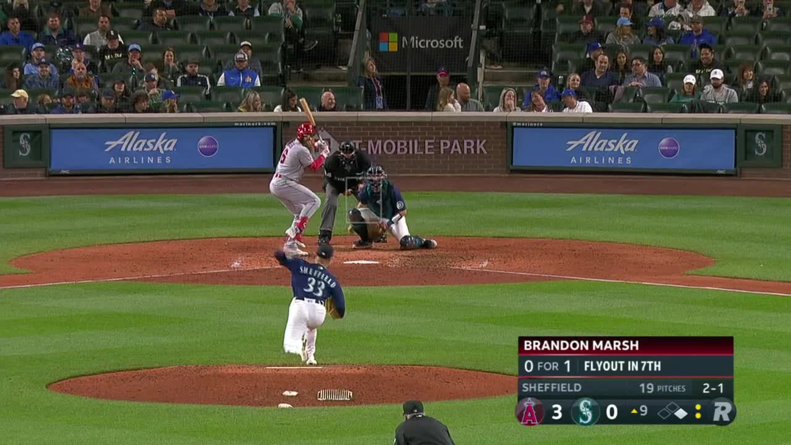 Brandon Marsh grounds out, second baseman Abraham Toro to first baseman ...