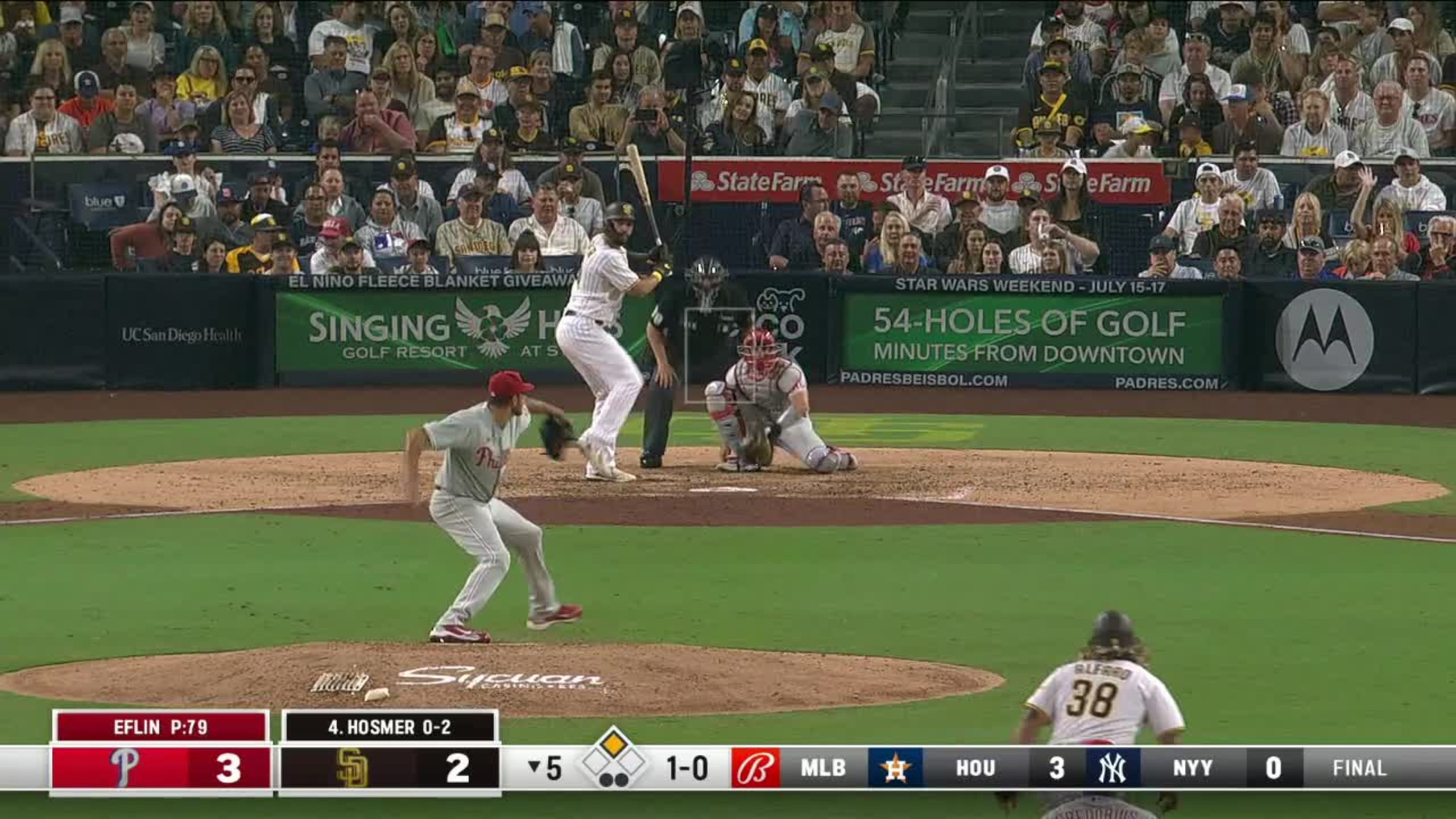 Eric Hosmer grounds out, second baseman Yairo Munoz to first baseman ...
