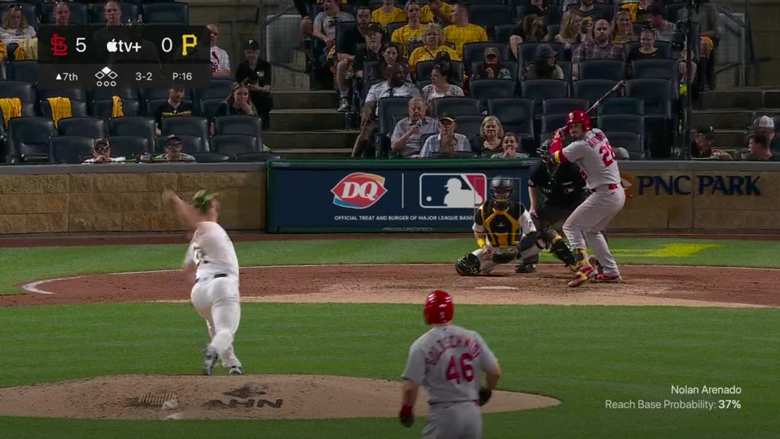 Nolan Arenado strikes out swinging.
