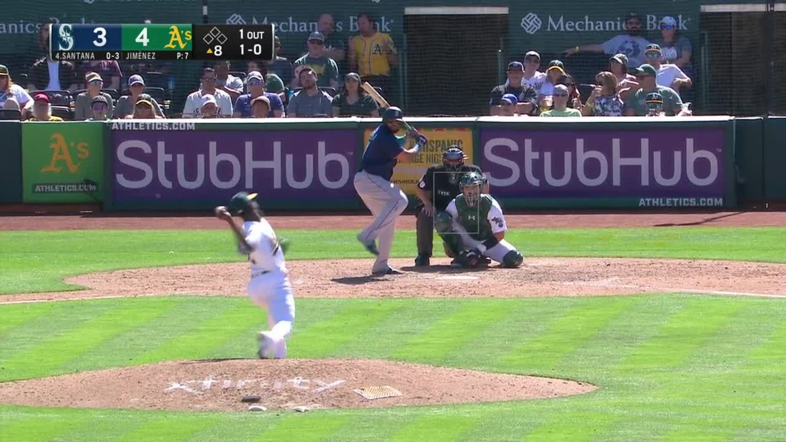 Dany Jimenez Ball to Carlos Santana | 08/21/2022 | MLB.com