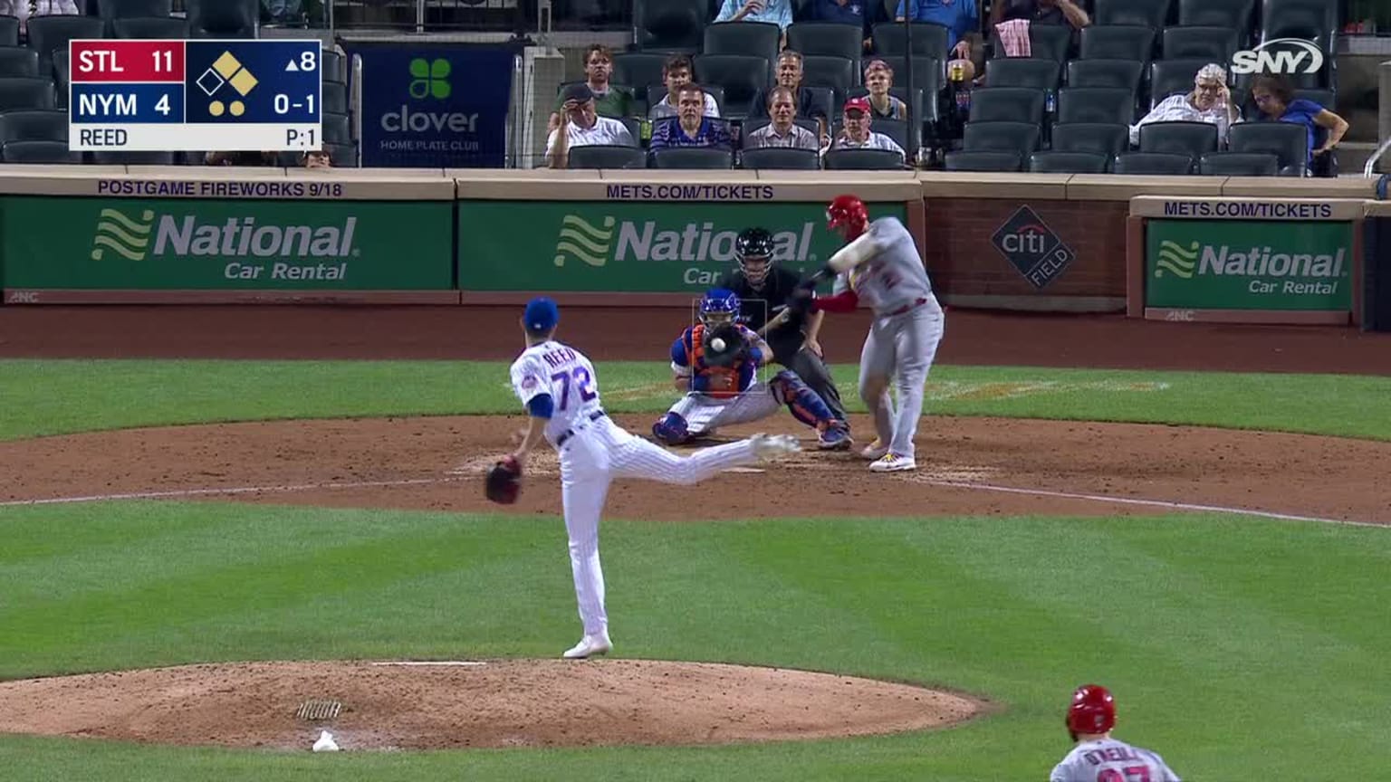 Jake Reed Foul to Yadier Molina | 09/15/2021 | MLB.com