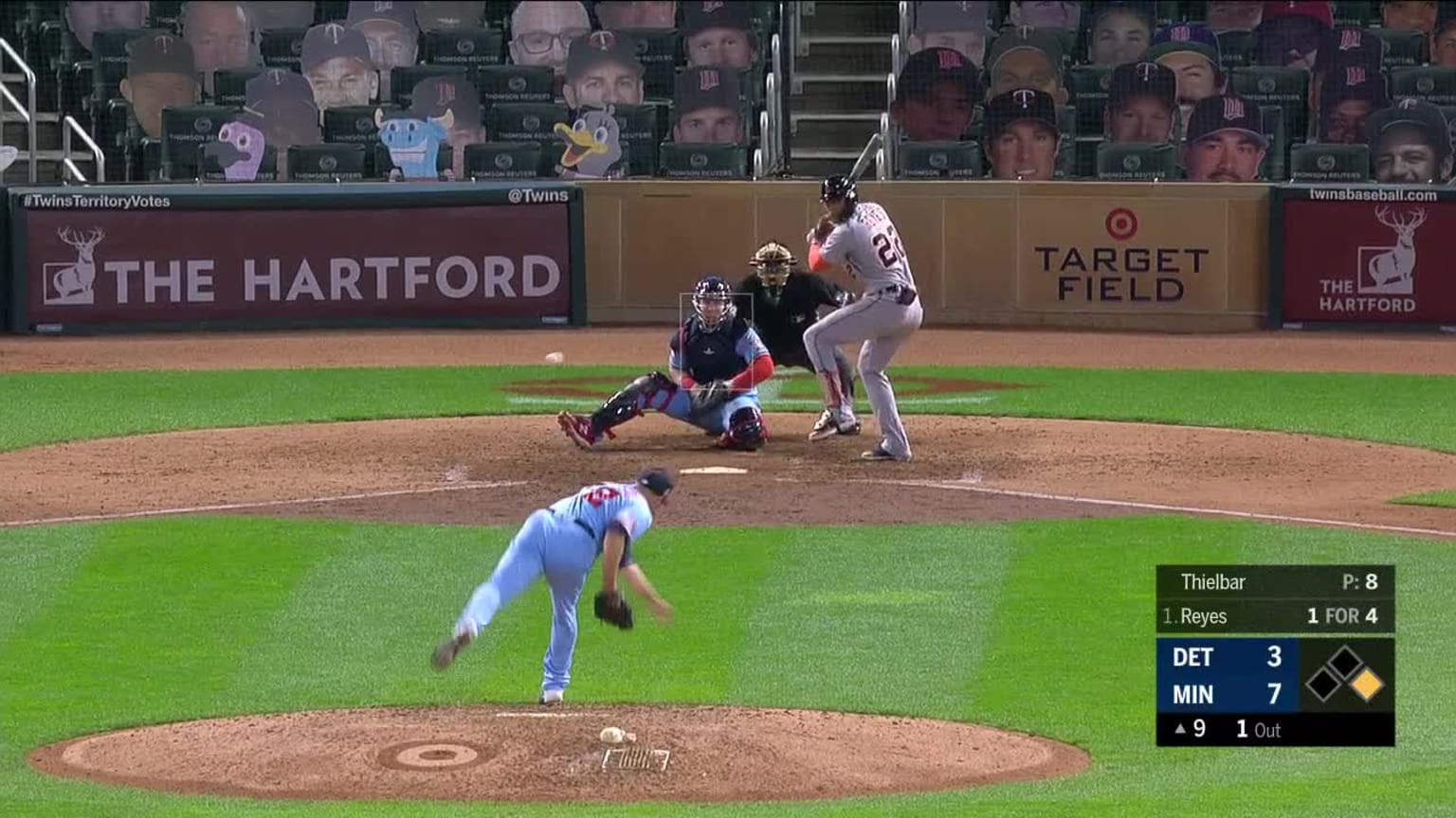 Caleb Thielbar Called Strike to Victor Reyes | 09/23/2020 | Boston Red Sox