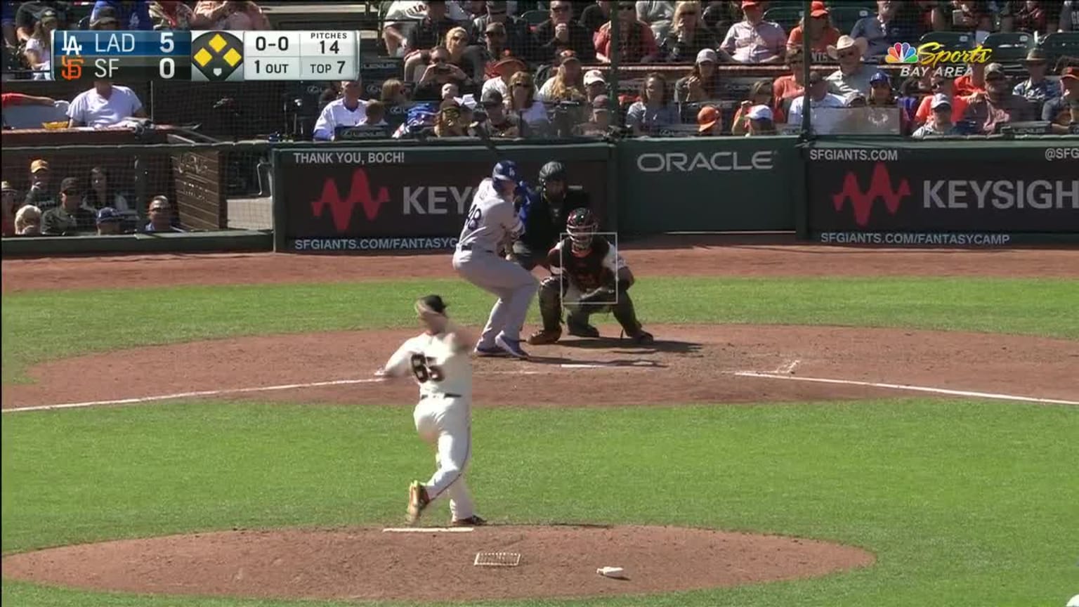 Sam Coonrod Ball to Gavin Lux | 09/29/2019 | Los Angeles Dodgers