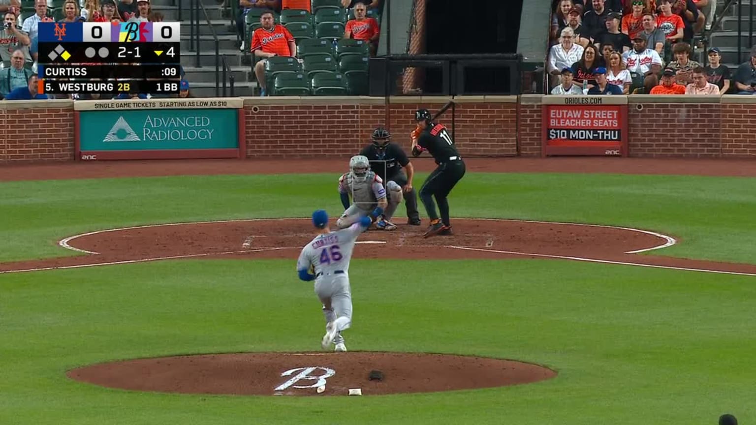Jordan Westburg singles on a ground ball to left fielder Rafael Ortega ...