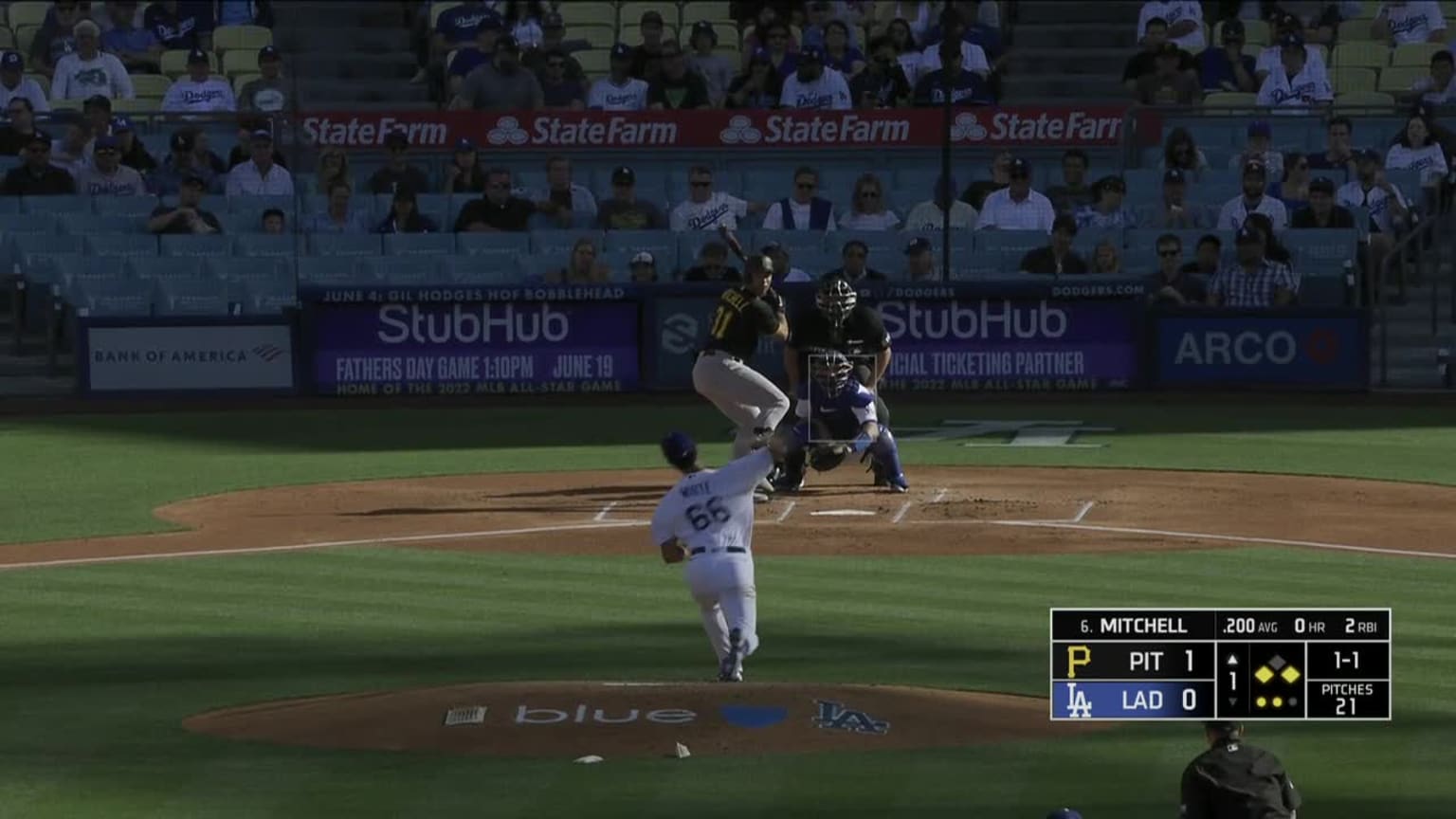 Cal Mitchell grounds out, second baseman Gavin Lux to first baseman ...