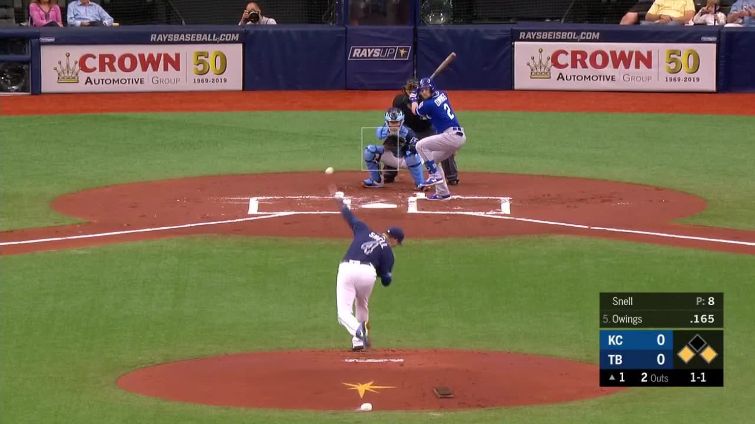 Blake Snell Swinging Strike to Chris Owings | 04/24/2019 | Houston Astros