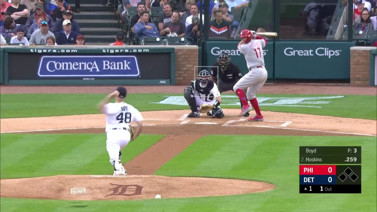 Matthew Boyd Ball to Rhys Hoskins | 07/23/2019 | Milwaukee Brewers