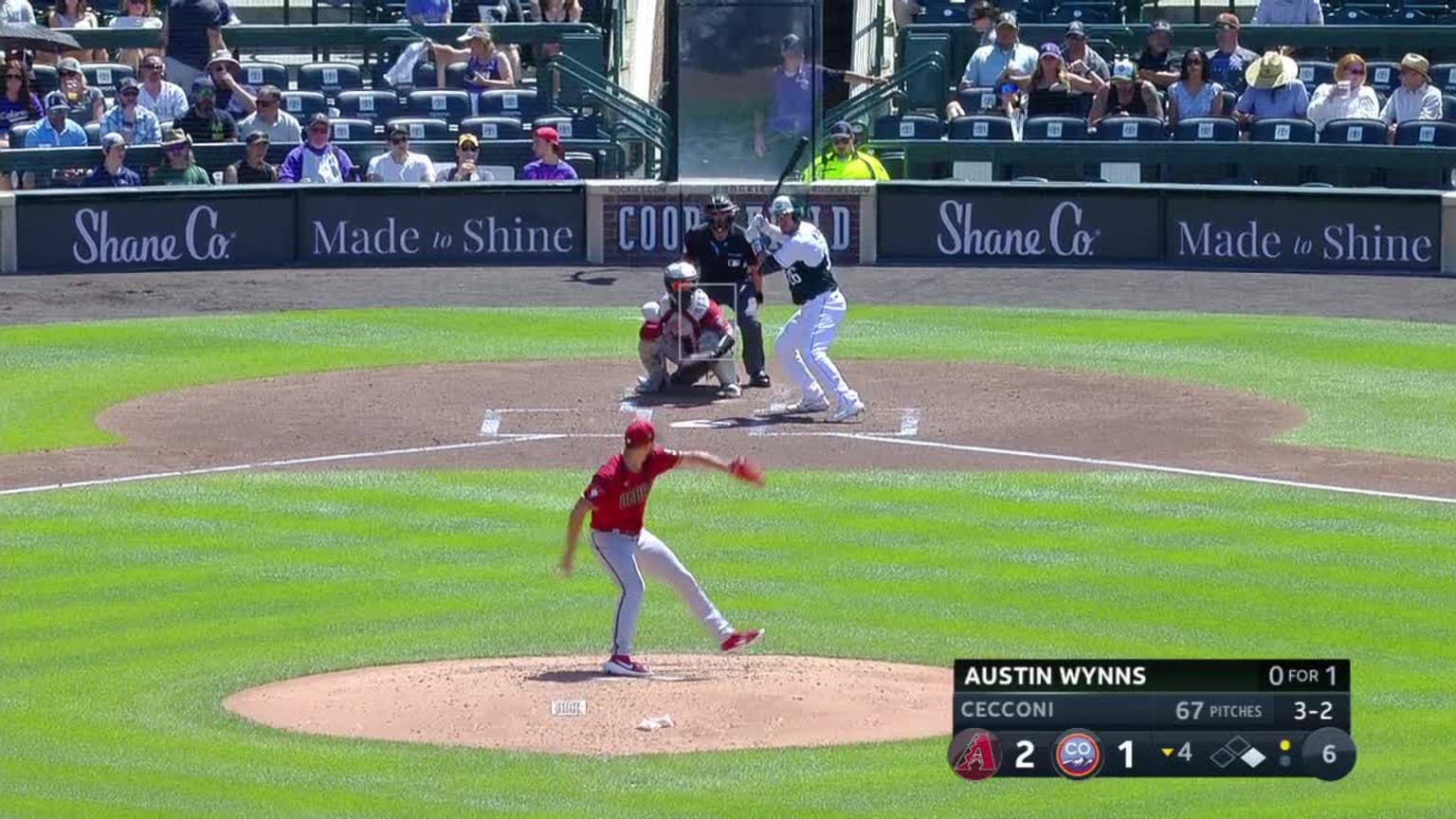 Slade Cecconi Foul to Austin Wynns | 08/16/2023 | MLB.com