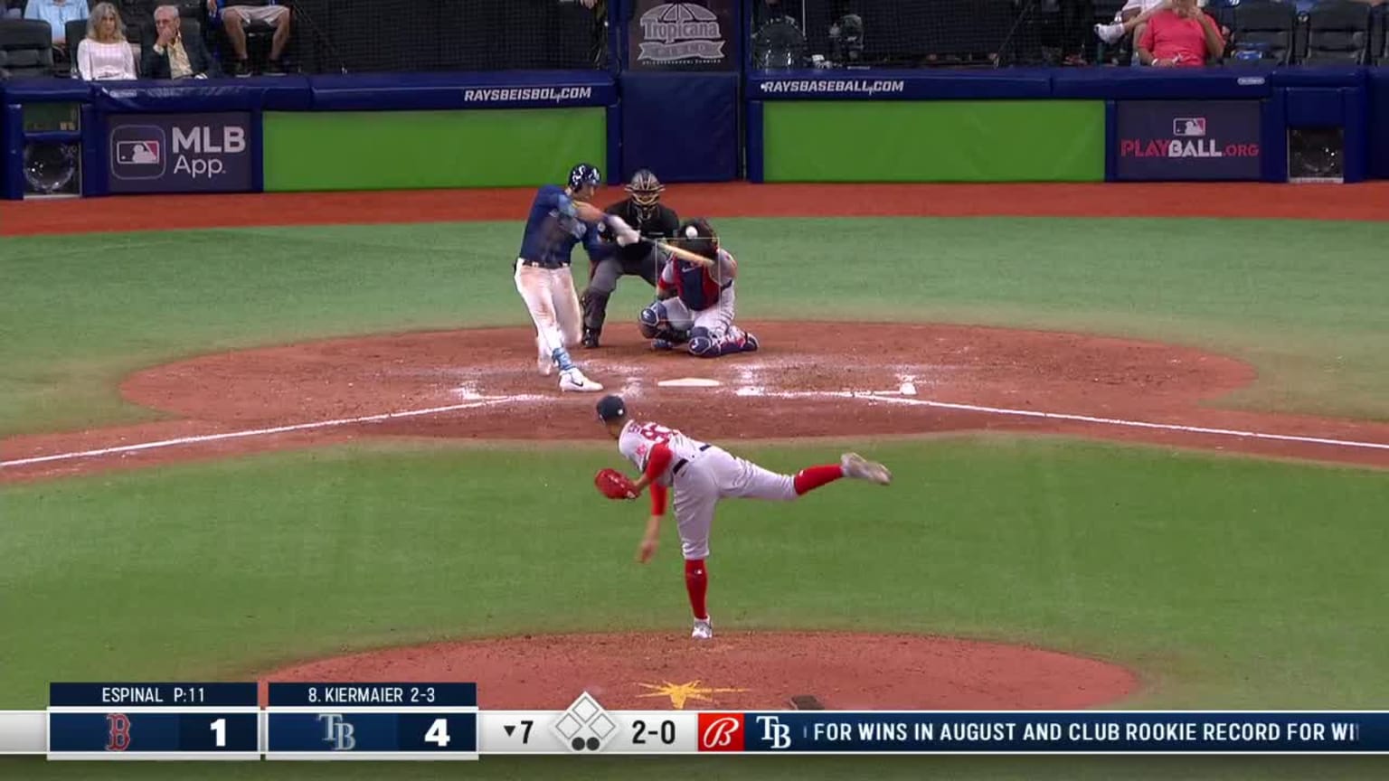 Raynel Espinal Swinging Strike to Kevin Kiermaier | 08/30/2021 | MLB.com