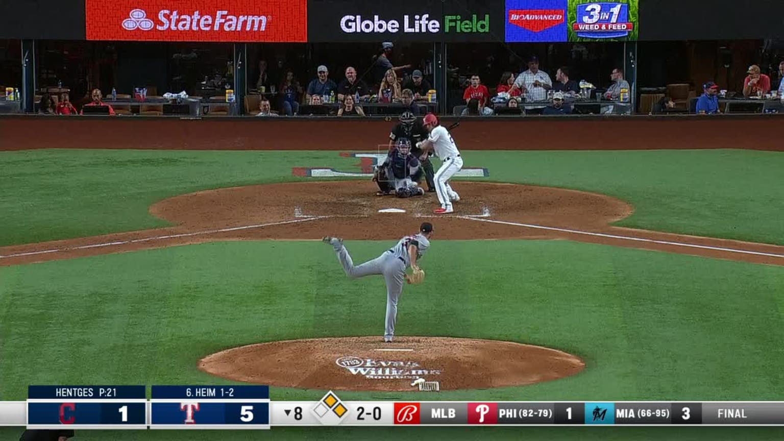 Sam Hentges Ball to Jonah Heim | 10/02/2021 | MLB.com