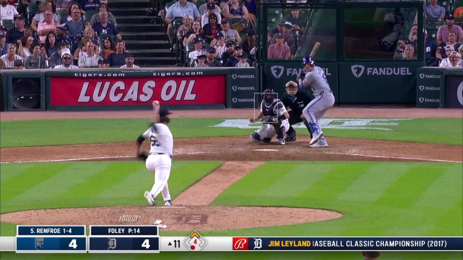 Jason Foley Called Strike to Hunter Renfroe | 08/03/2024 | MLB.com