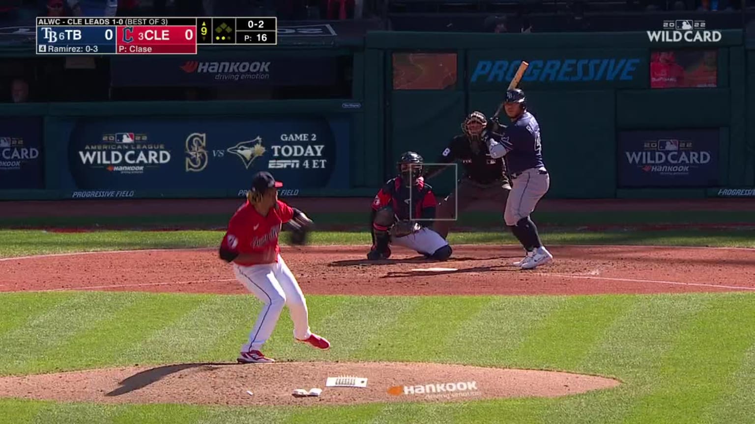 Harold Ramirez grounds out, second baseman Andres Gimenez to first ...