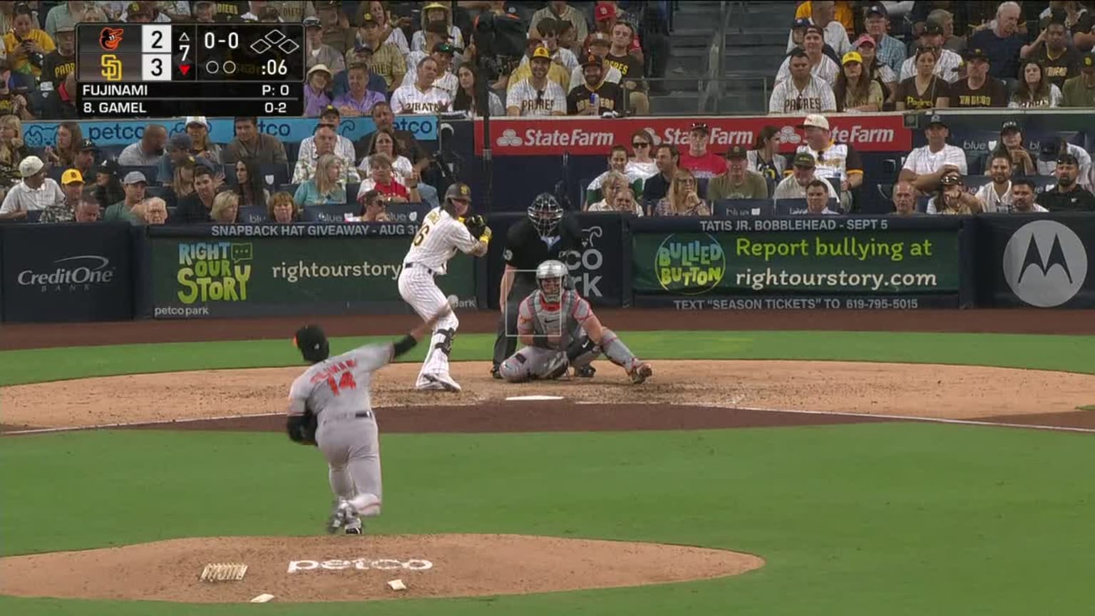 Ben Gamel flies out sharply to center fielder Cedric Mullins. | 08/16 ...