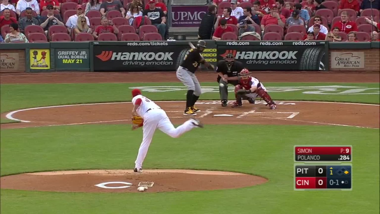 Gregory Polanco grounds out, second baseman Brandon Phillips to first ...