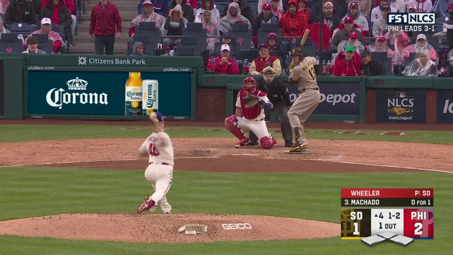 Manny Machado grounds out sharply, shortstop Bryson Stott to first ...