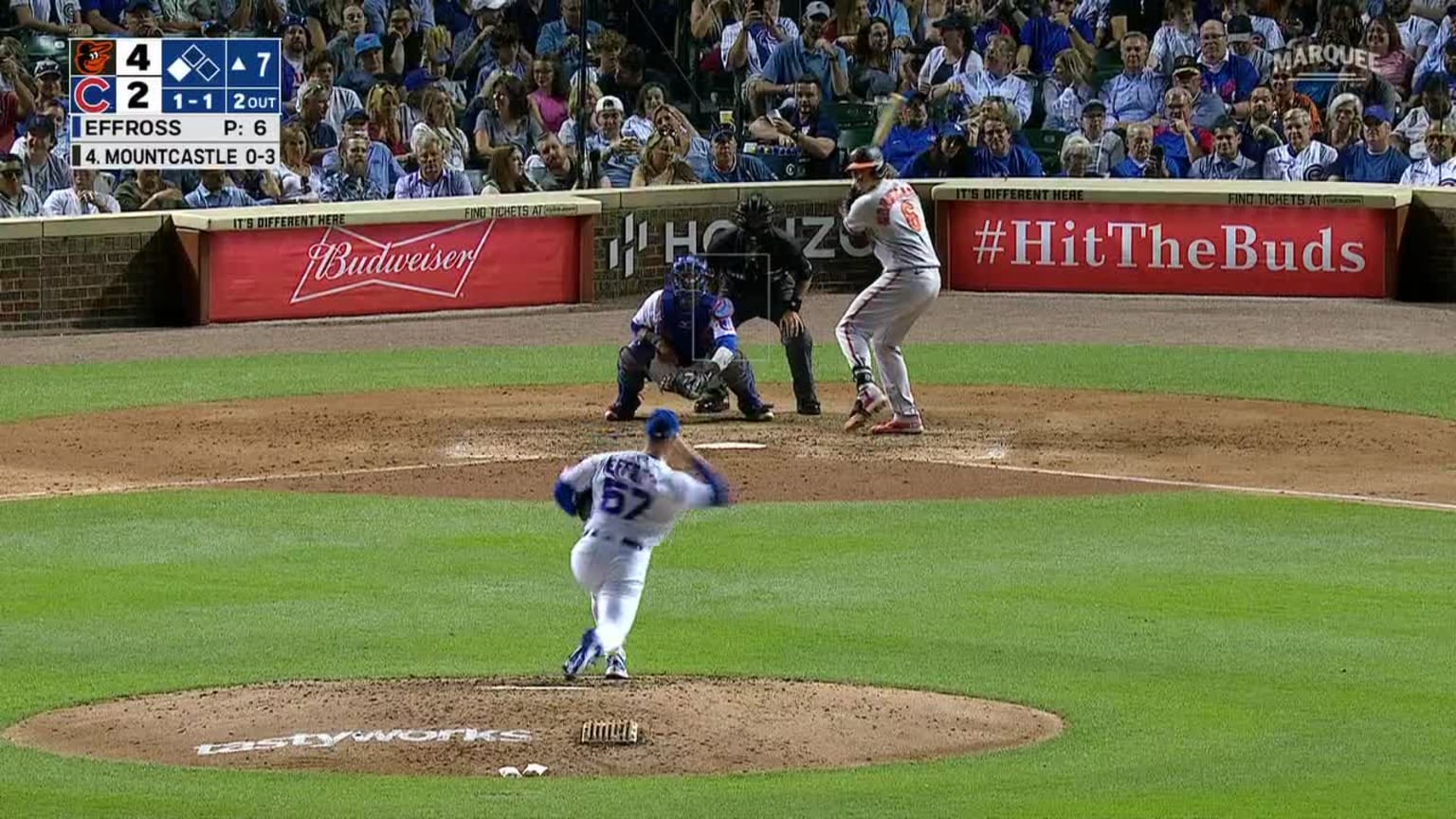 Ryan Mountcastle grounds out, shortstop Nico Hoerner to first baseman ...