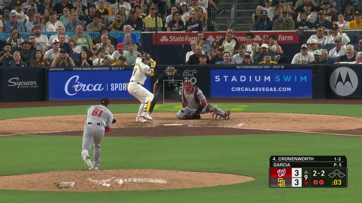 Jake Cronenworth strikes out on a foul tip. | 06/24/2024 | MLB.com