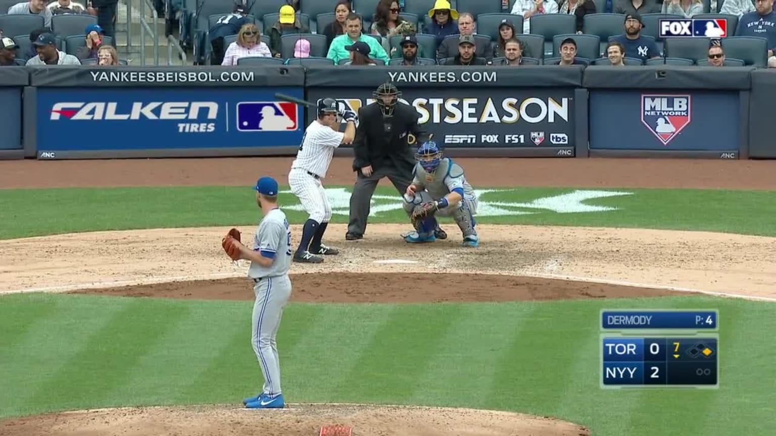 Matt Dermody Ball to Brett Gardner | 09/30/2017 | Chicago Cubs