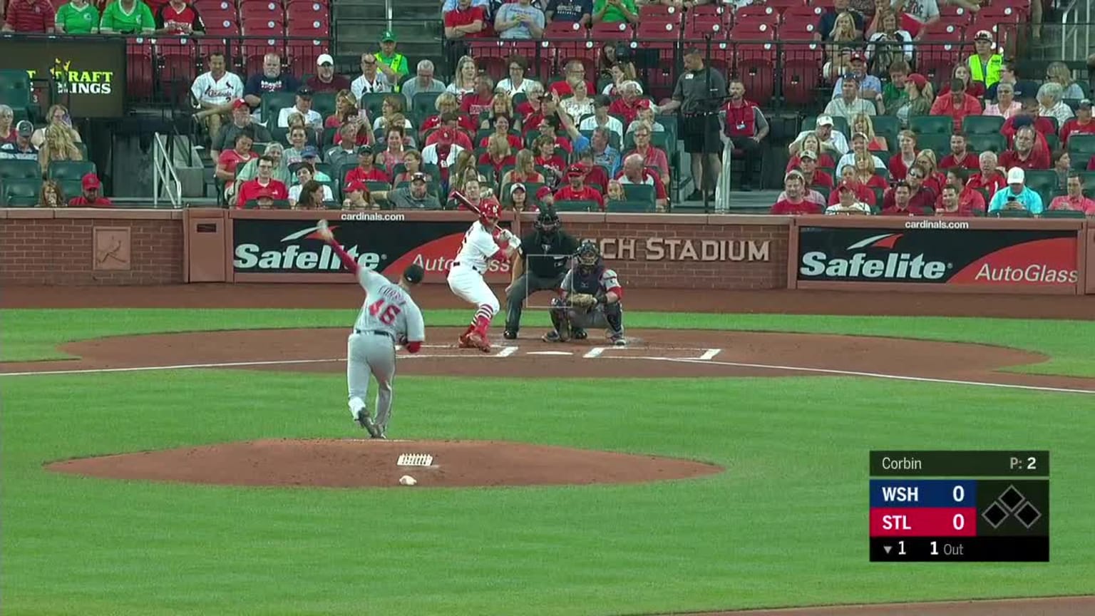 Patrick Corbin Called Strike to Kolten Wong | 09/17/2019 | Milwaukee ...