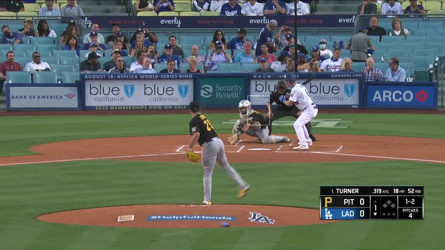 Wil Crowe Ball to Trea Turner | 08/17/2021 | Atlanta Braves